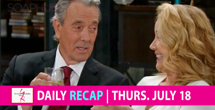 The Young and the Restless Recap, Friday, July 19: The Newman Dinner