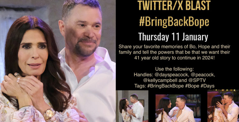 Peter Reckell Weighs In On Bo and Hope Twitter Blast By Fans
